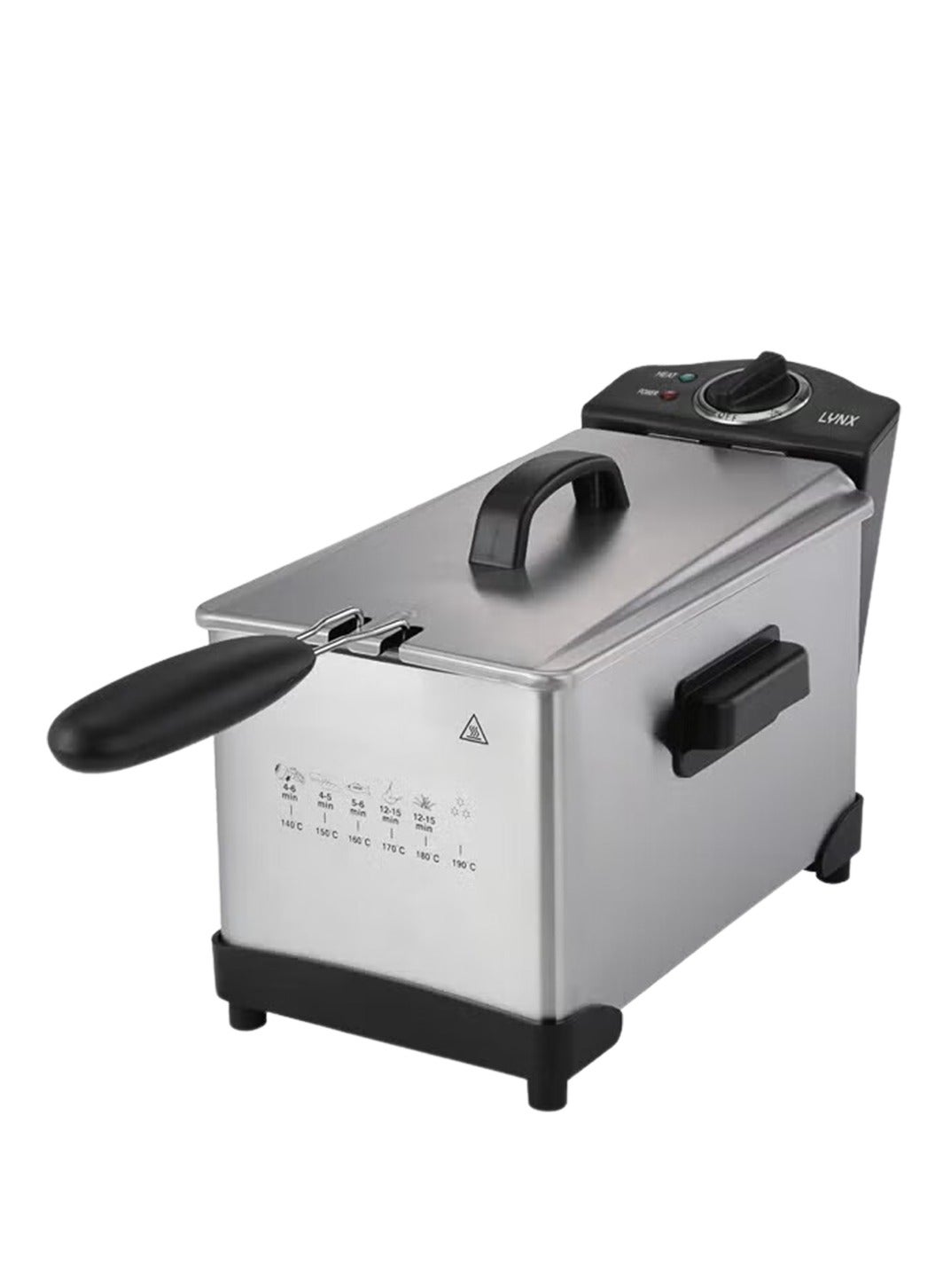lynx Stainless Steel Deep Fryer Detachable Oil Tank, Adjustable ...