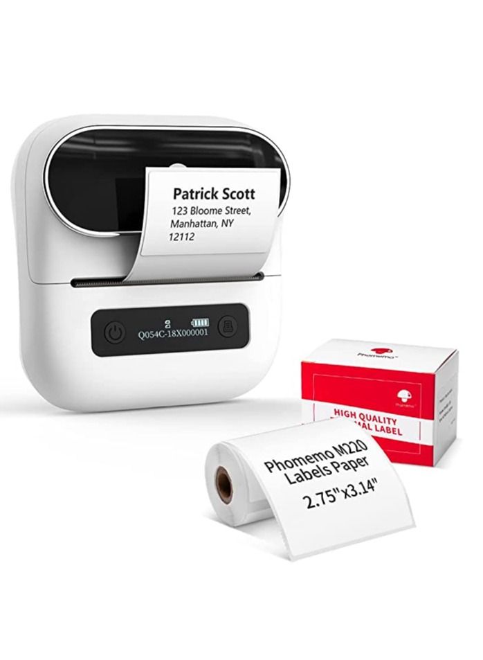 phomemo Phomemo M220 Portable Thermal Label Makers Bluetooth Printer ...