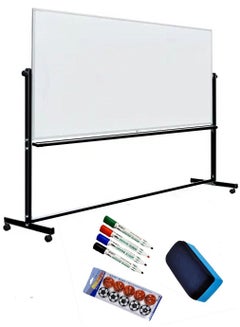 Generic 120x90cm Double Sided Magnetic Dry Erase Whiteboard with Stand ...