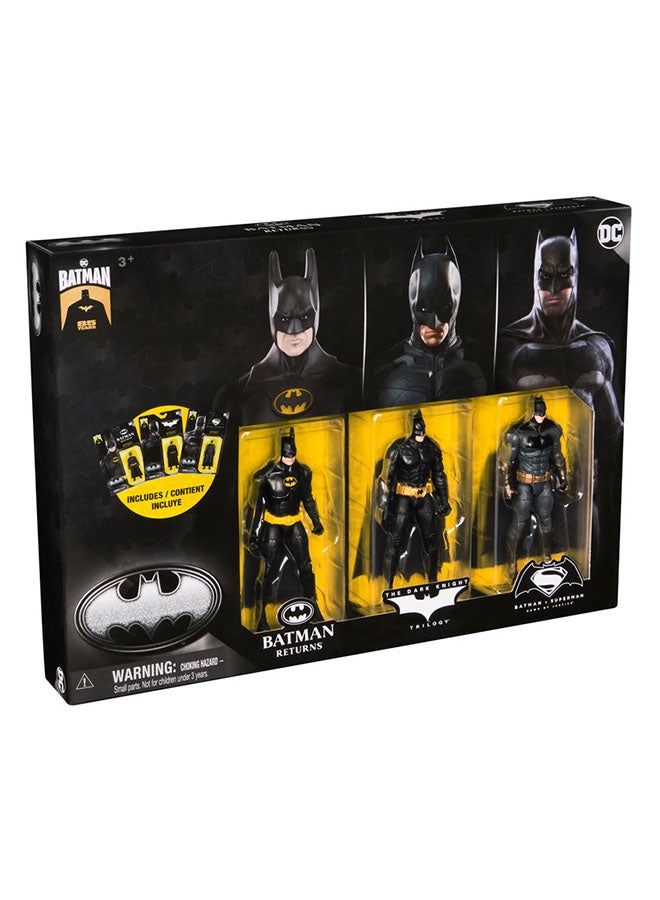 SPIN MASTER DC BATMAN ACTION FIGURES 3-PACK, 4-INCH, 85TH ANNIVERSARY ...