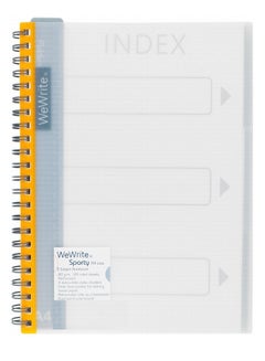Foldermate WeWrite Sporty A4 White & Orange Spiral 3 Subject Ruled ...