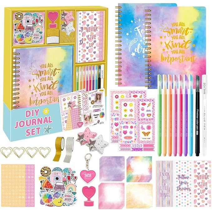 Generic 2 Pack DIY Journal Kit, Kids Scrapbook Kit, Kid Journals for ...