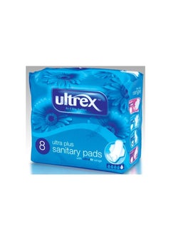 ultrex Ultra Plus Sanitary Pads with Wings, Pack of 8 UAE | Dubai, Abu ...
