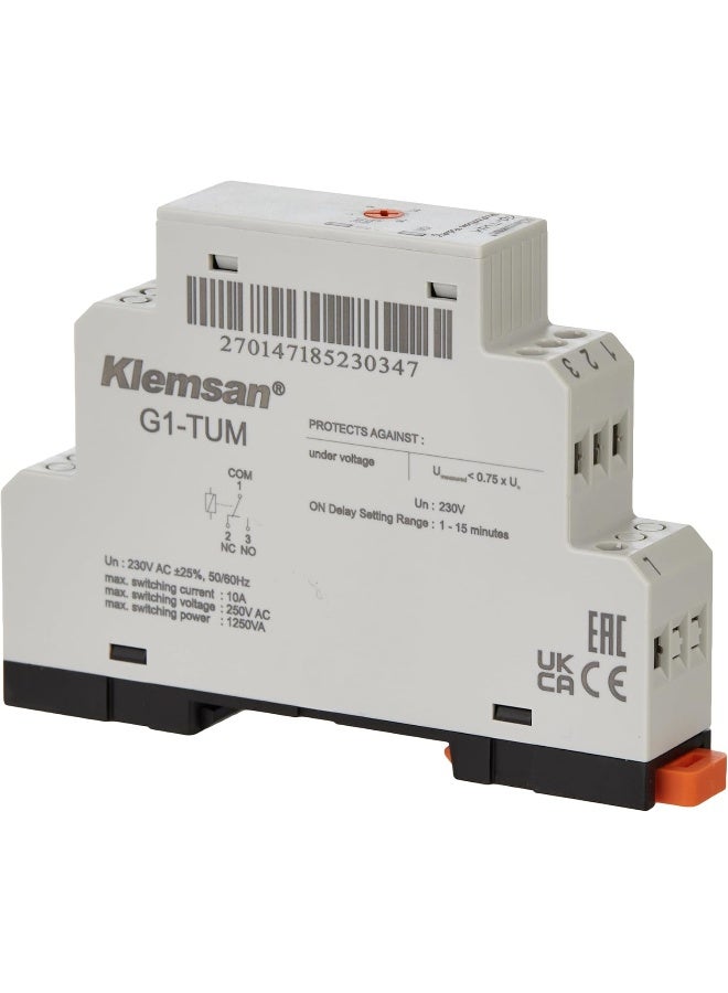 KLEMSAN Din Rail Mounted Circuit Protection Relay AC Voltage Monitoring ...
