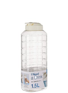 LOCK & LOCK LocknLock 1.5L Chess Water Bottle - Clear PET with Non-Slip ...