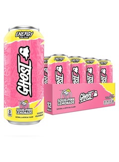 Ghost Ghost Sugar Free Pre Workout Drink 12 Pack Sour Pink Lemonade ...