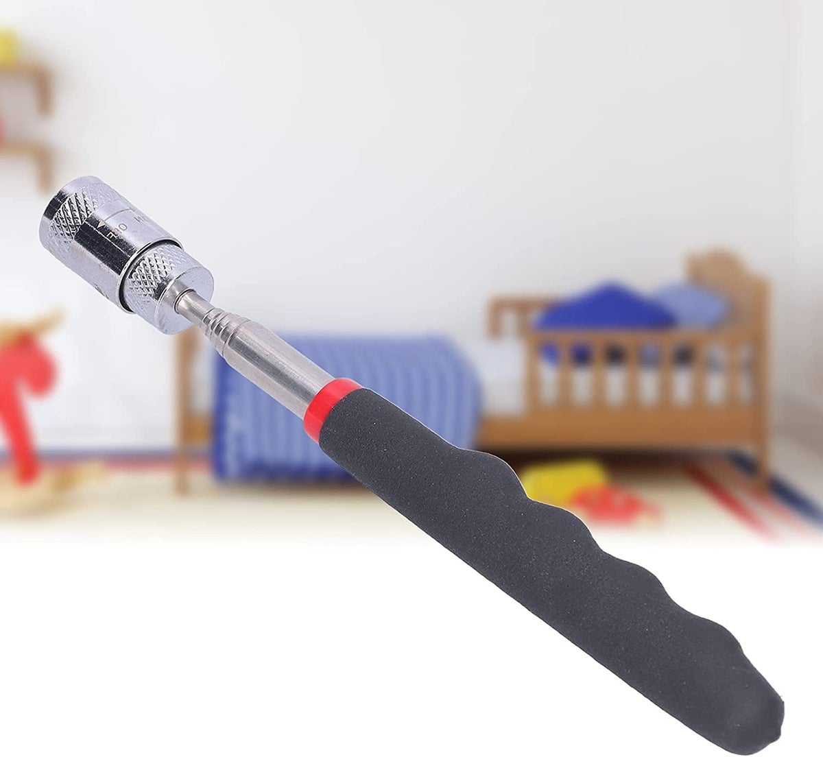 JIAVAXA Magnetic Pick Up Tool Telescoping Pickup Tool with LED Light Magnetic Retrieval Tool for ...