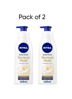 Nivea Sensual Musk Body Lotion, Musk Scent, Normal To Dry Skin 400ml ...
