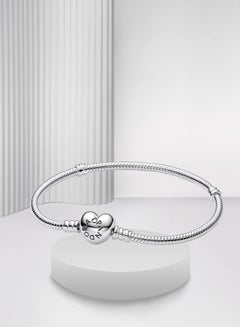Pandora Violet Pandora Moments Snake Mesh Heart Clasp Bracelet | Best ...