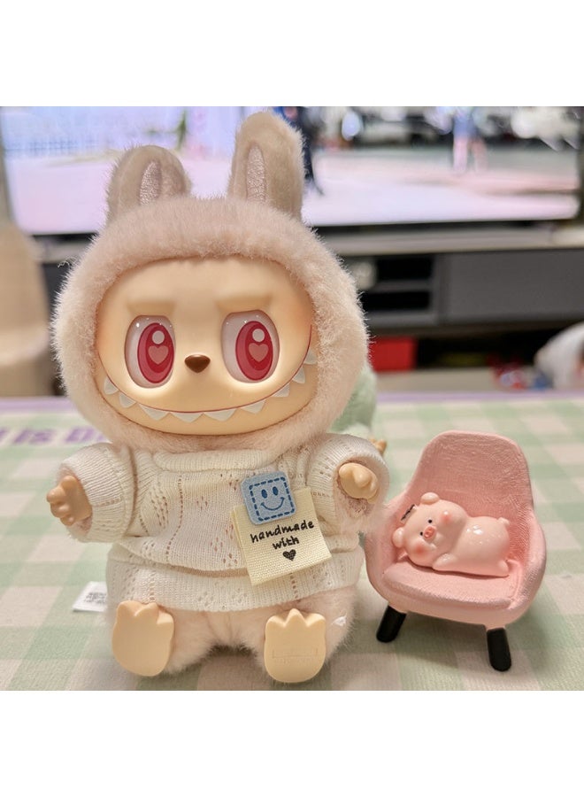 LABUBU Second-Generation Blind Box Labubu Clothing PVC Face Pendant ...