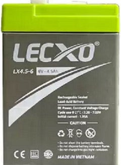 Lecxo Battery Lead Acid Dry 6V 4.5Ah KSA | Riyadh, Jeddah
