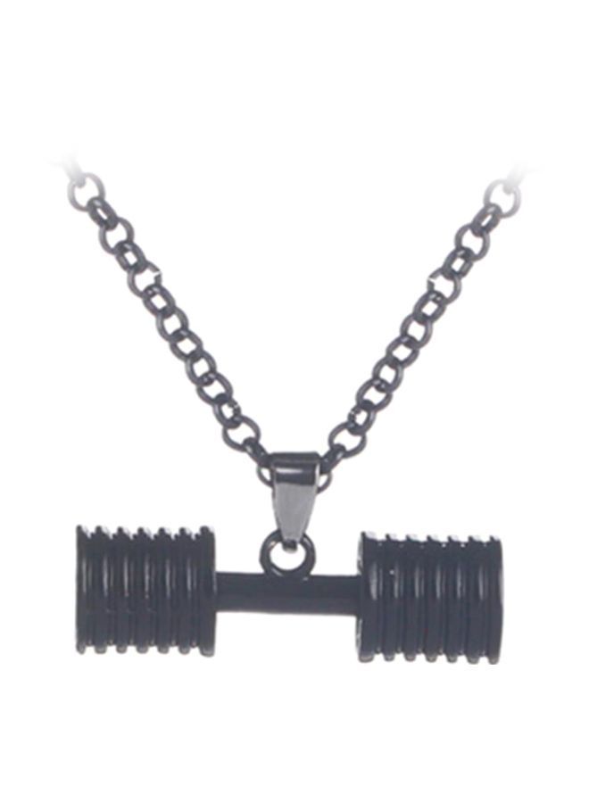 NIBEMINENT Stainless Steel Dumble Pendant Necklace | Best Price UAE ...