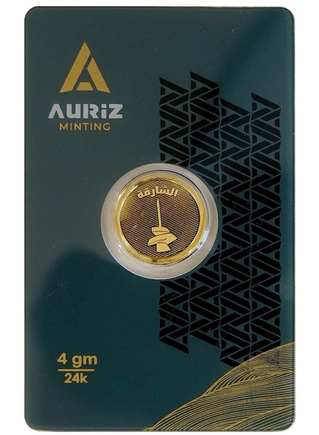 AURIZ MINTING Rizan Jewellery - Auriz Minting 4Gm 24K Gold Coin House ...