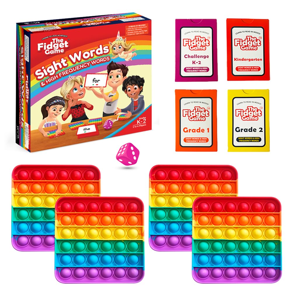 The Fidget Game THE FIDGET GAME Sight Words - Reading Flashcards and ...
