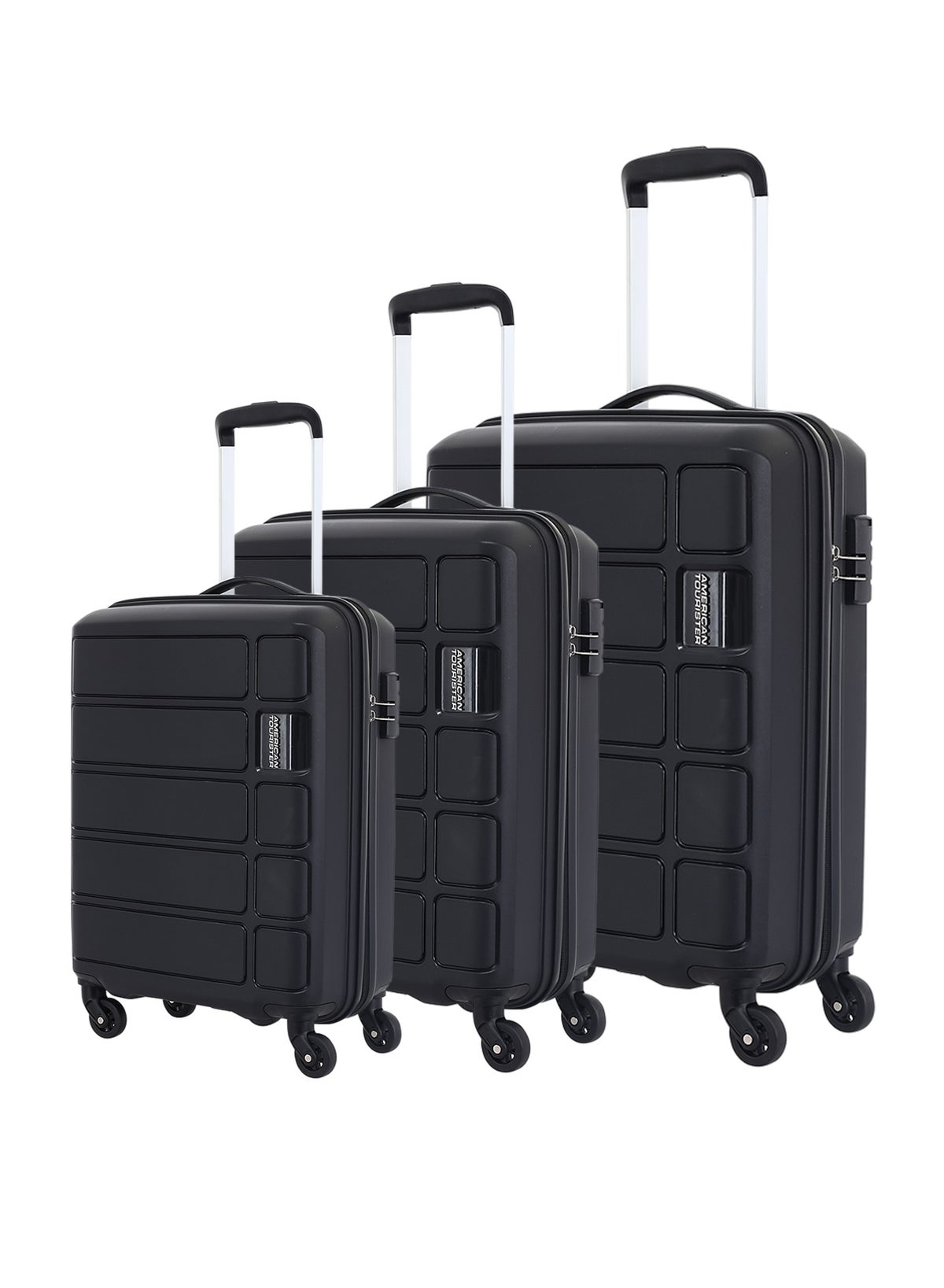 AMERICAN TOURISTER Tracker 3Piece set Hard Luggage-Black | Best Price ...