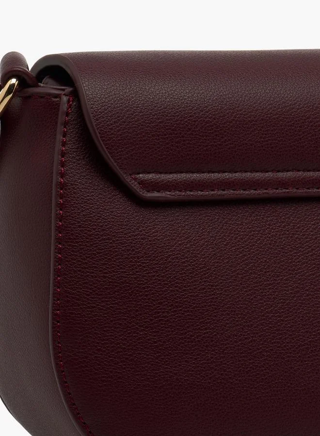 Flora Bella By Shoexpress RED Solid Crossbody Bag with Adjustable Strap for Women | Best Price KSA