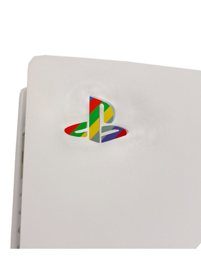 Generic Ps5 Slim Logo Stickers Film Color Plating Logo Stickers Can Be ...