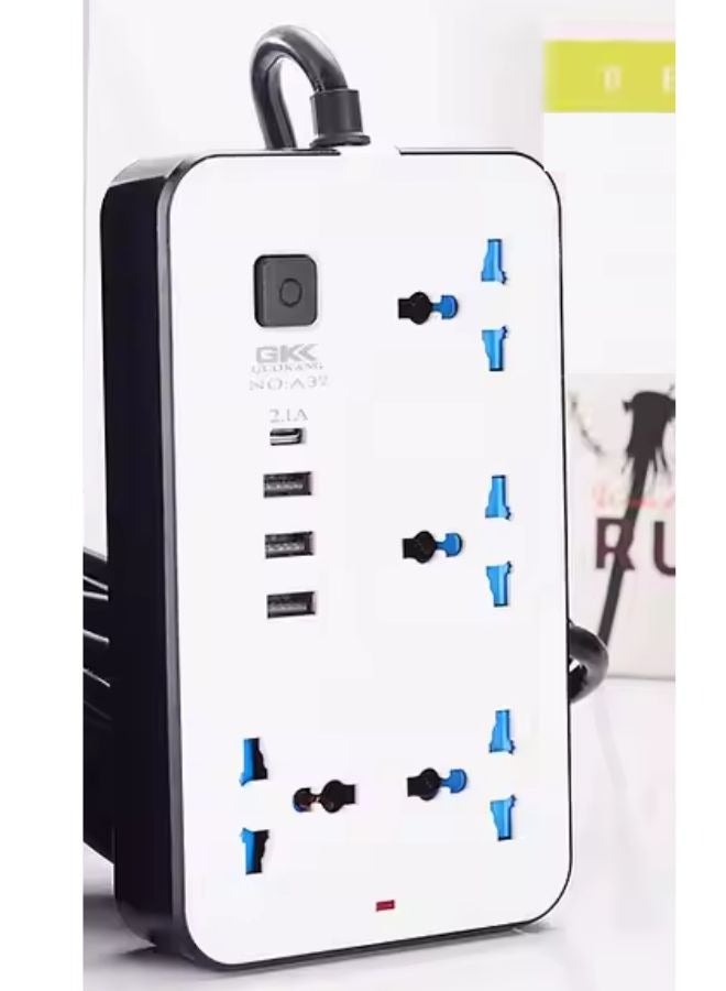 SMARTX Universal Extension Cord with 4 Power Socket and 3 USB Slots 3 ...