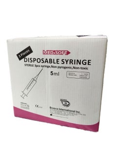 Medisoft Disposable Syringe 5ml 100pcs | Best Price UAE | Dubai, Abu Dhabi
