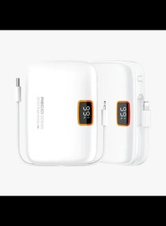 Recci Recci P33 White 10000mAh 22.5W + PD 20W Mini Power Bank (Built-in ...