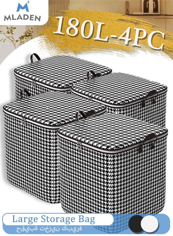 MLADEN 4PCS 180L Large Storage Bags Waterproof Clothes Storage Bins ...