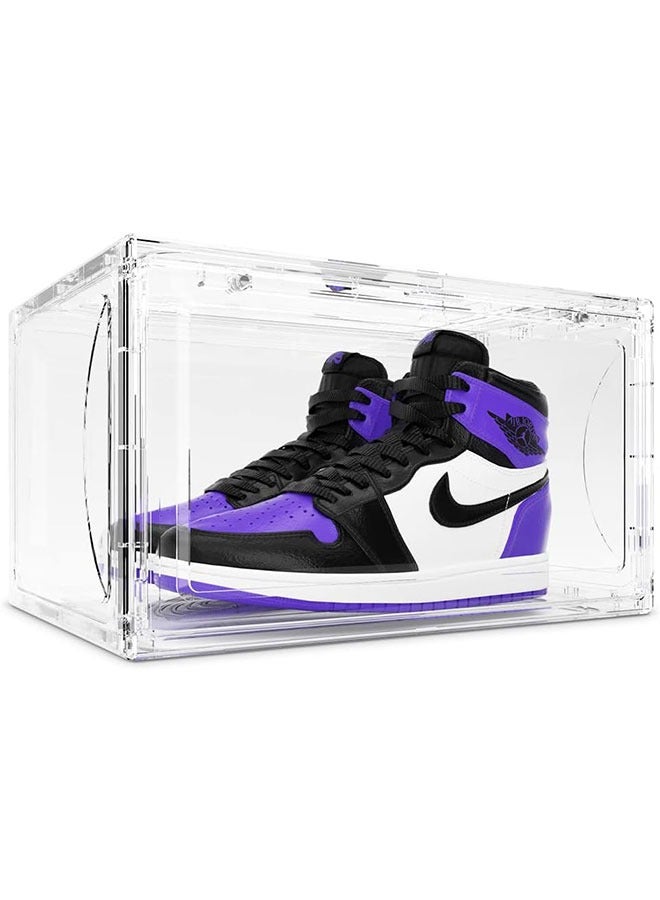 GoldenLike Shoe Storage Box Clear Plastic Shoe Organizer for Closet ...