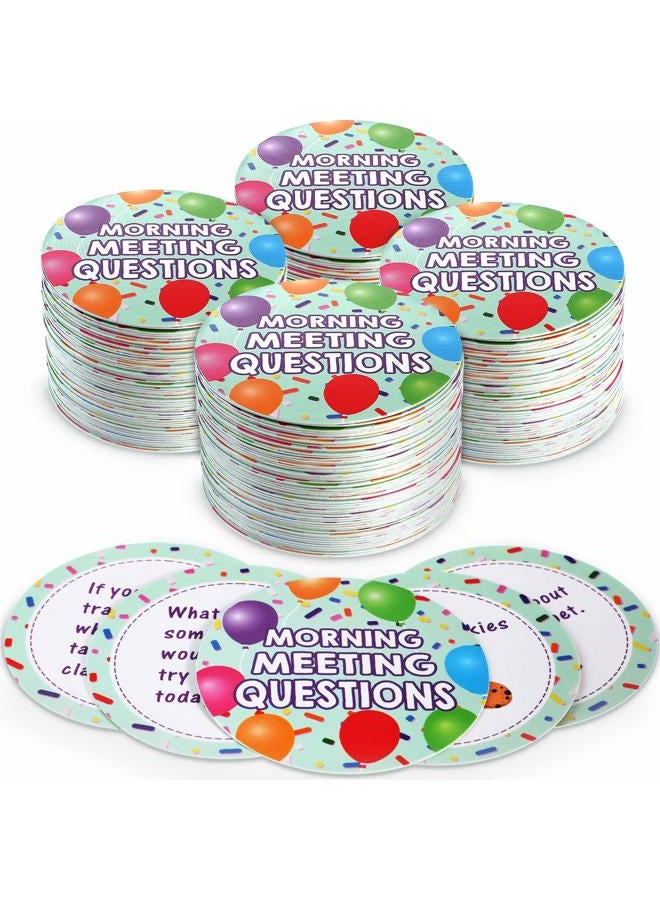 Outus 50 Morning Meeting Chips Questions Cards for Students, Classroom ...