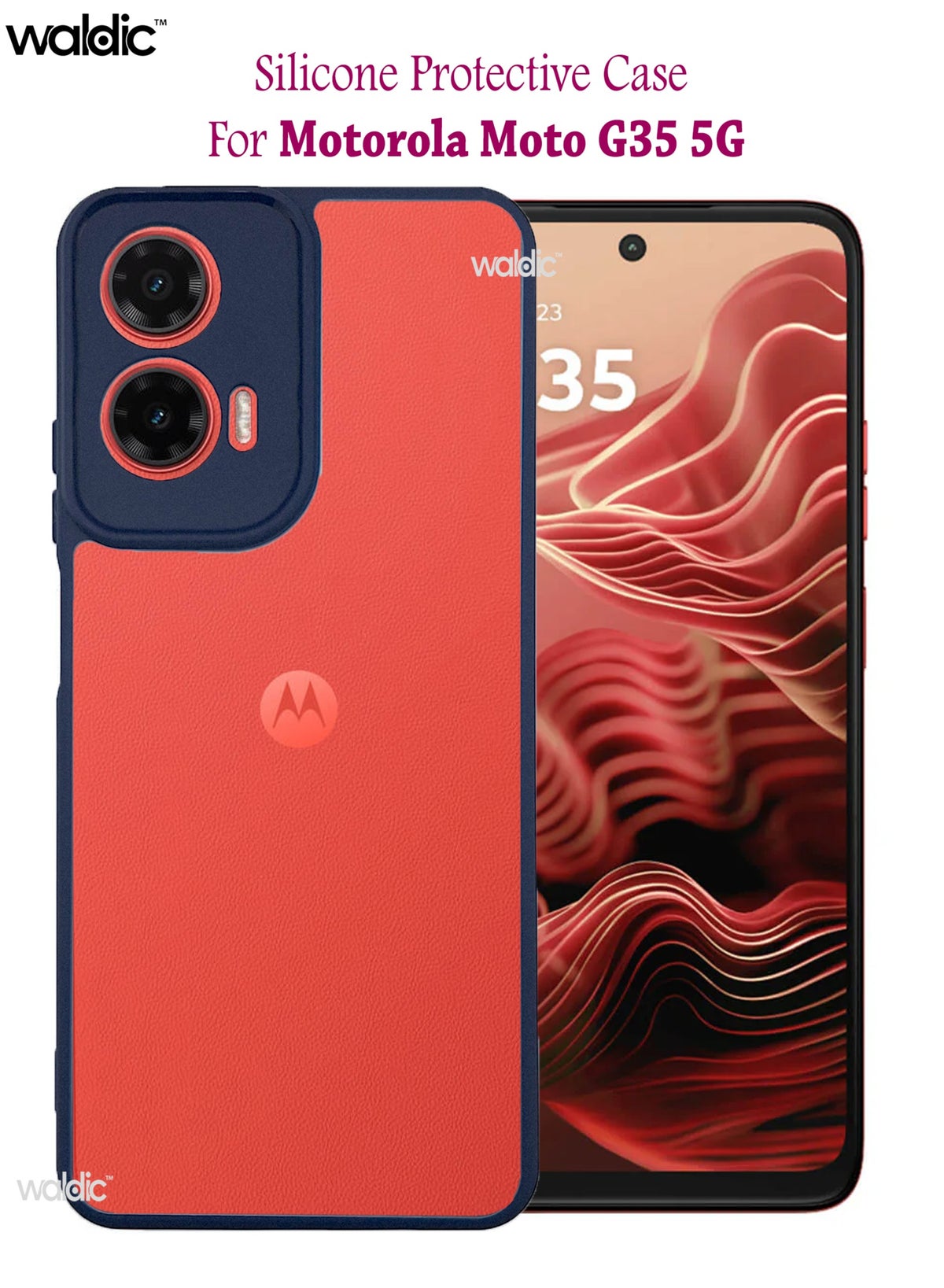 Waldic Motorola Moto G35 5G Premium Soft Hand Grip Case | Premium ...