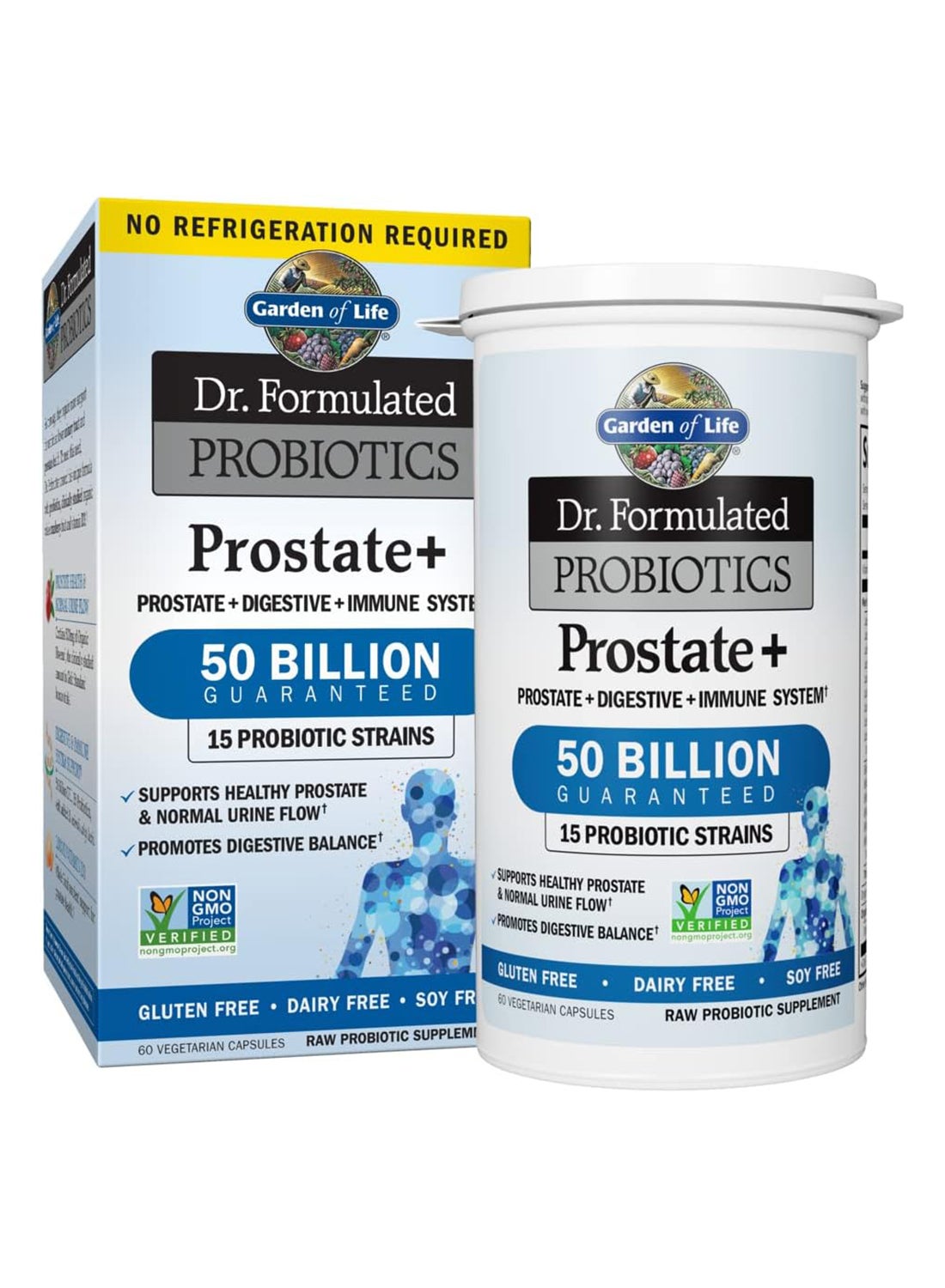 Garden of Life Probiotics Prostate + Acidophilus And Probiotic Supports ...
