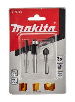 Makita Makita D-70459 - TCT Router Bit Set|3pcs UAE | Dubai, Abu Dhabi