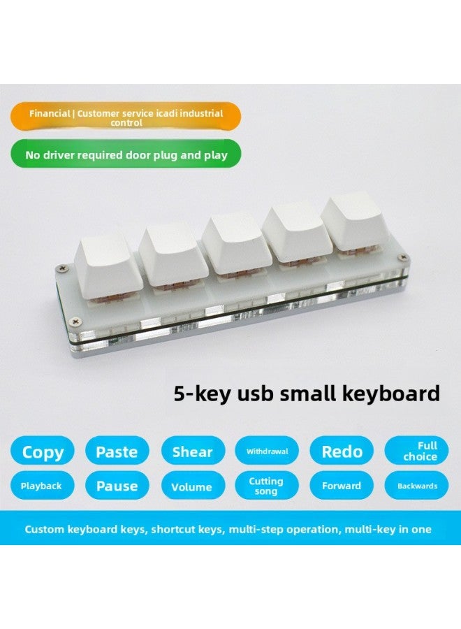 Generic Small Keyboard Mini Keyboard 5 Key Copy Paste One Key Password ...