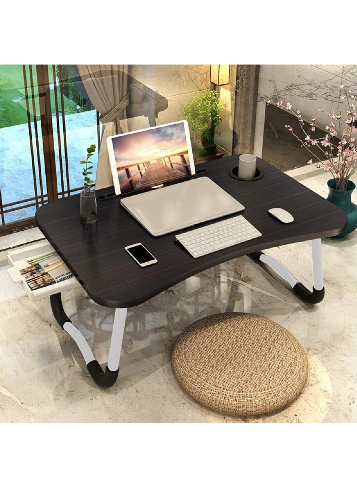 Hihonor Foldable Bed Table, Laptop Desk Table Stand for bed, Laptop Bed ...