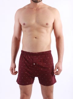 Jet Jet Underwear For Men Printed Boxer-Burgundy Egypt | Cairo, Giza