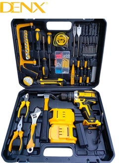 Denx CORDLESS DRILL SET Professional Household Home Tool Kit Set with ...