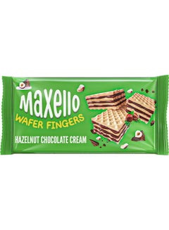 تسوق Maxello وWafer Fingers Hazelnut chocolate cream Pack of 12 أونلاين ...