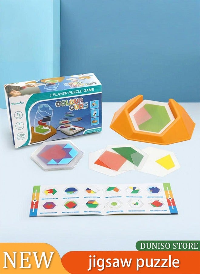 Montessori Logical Thinking Training Board Game Color Sorting Pairing ...