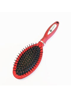 Onetech Oval Cushioned Hair Brush Metallic Red UAE | Dubai, Abu Dhabi