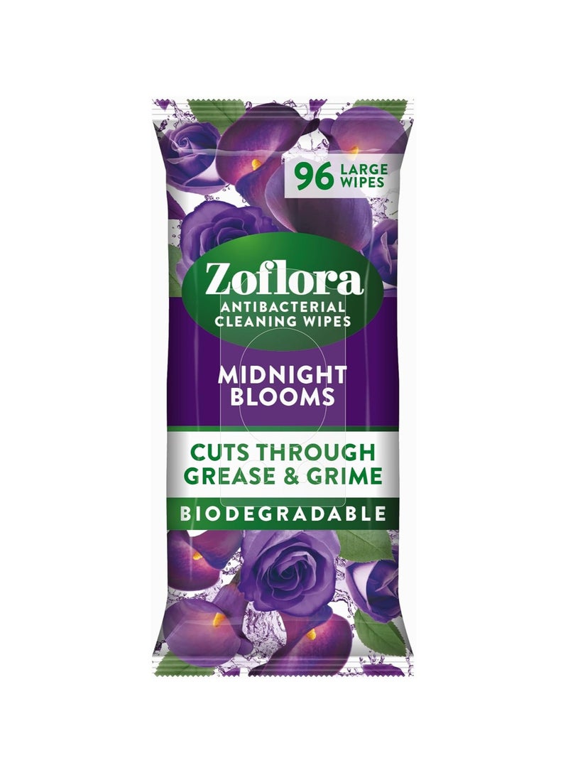 Buy Zoflora Midnight Blooms Biodegradable Antibacterial Cleaning Wipes ...