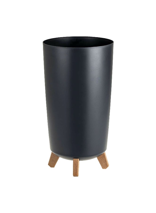 Prosperplast Gracia Tubus Slim Flower Pot with Clip-On Legs Anthracite ...