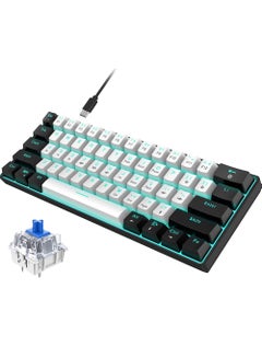 تسوق Rock Pow و61 keys Wired 60% Mechanical Gaming Keyboard Blue Switch ...