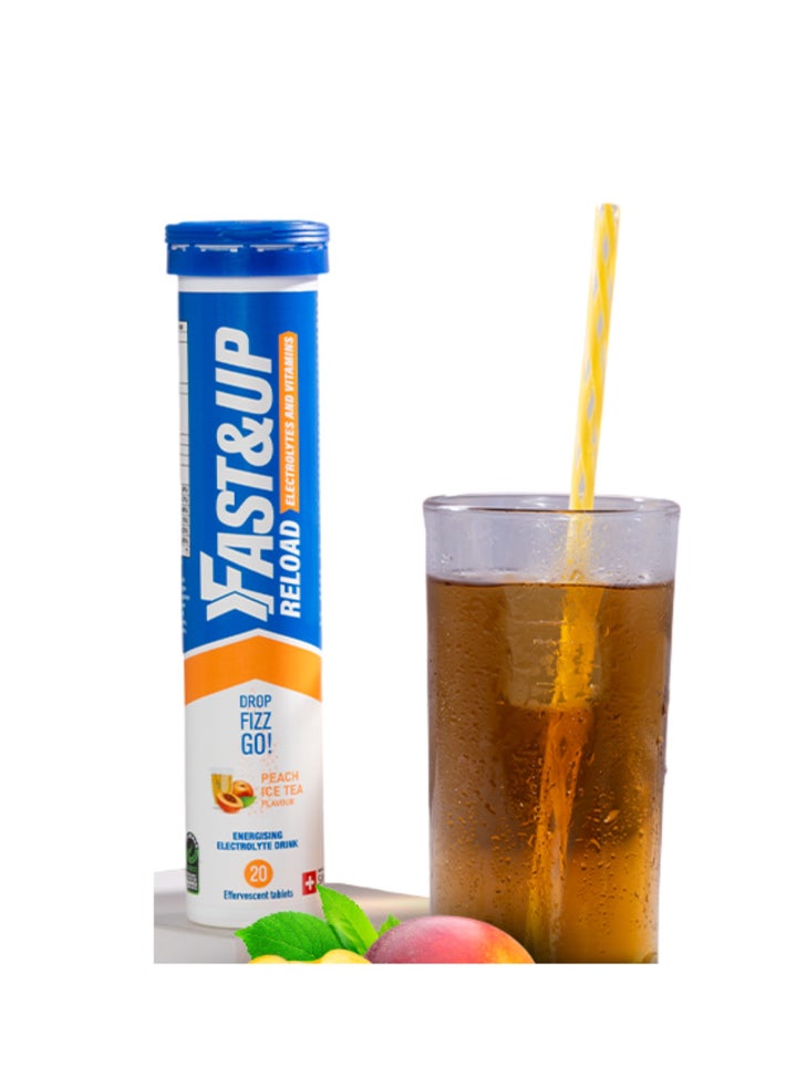 Buy FAST&UP Reload - Hydration Electrolyte Supplement - Peach Ice Tea ...