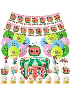 Generic Party Decorations Animated Birthday Cake Cards Balloons Set ...