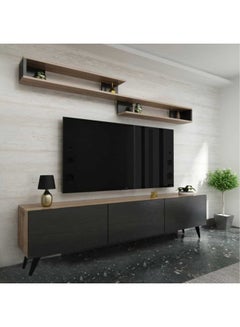 Homzmart MDF TV Room Set 2 pieces Grey & Beige | Best Price KSA ...