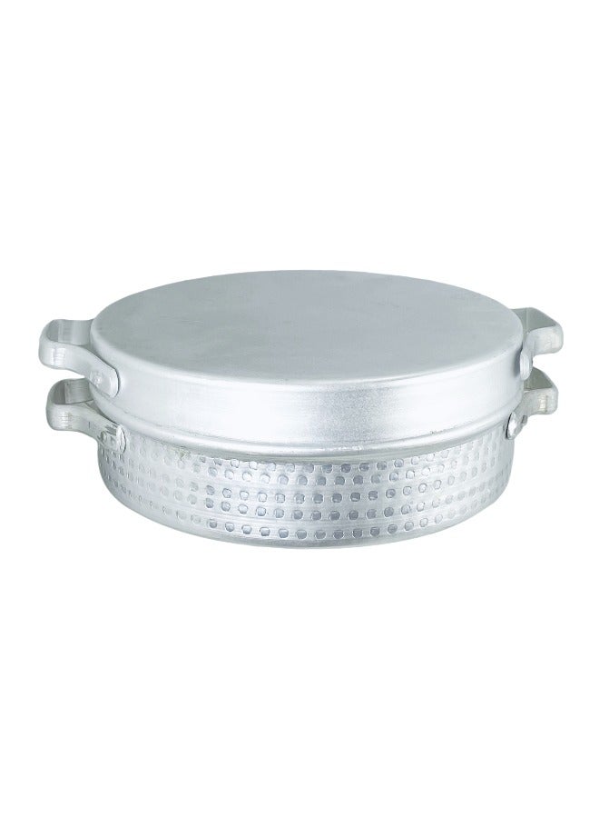 Ayda Shallow Cooking Pot Aluminum with Air-tight Lid Hammered Design ...