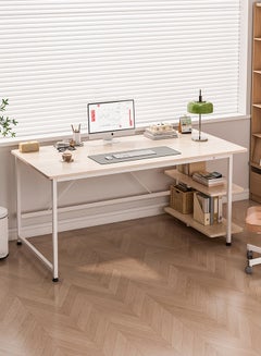 Harlan Computer Desk 130cm,Office Table with Storage,Study Desk for ...