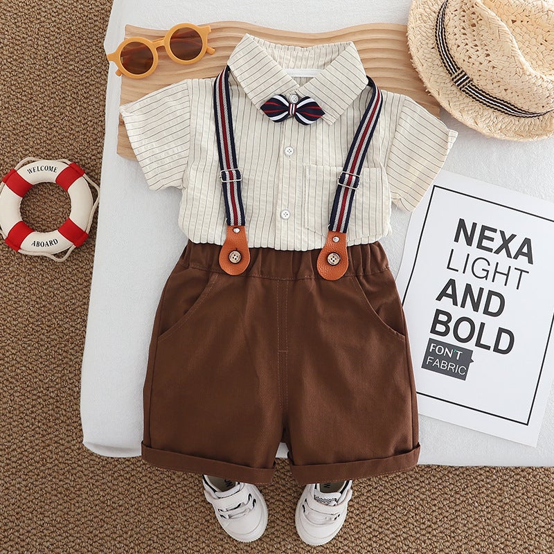 Generic 2024 Dress Children'S Wear Boy Baby Gentleman Short Sleeve ...