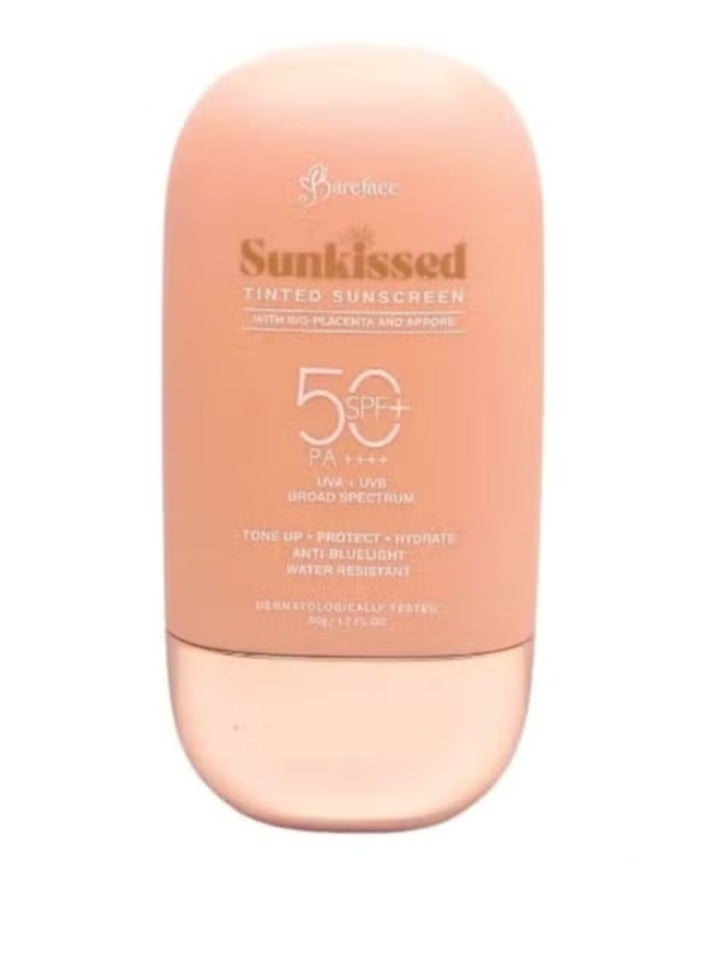 Bare Face Sunkissed - Tinted Sunscreen SPF 50 PA++++, 50g | Best Price ...