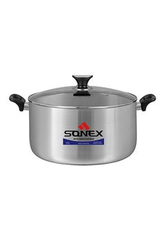 SONEX Sonex Premium Aluminium Casserole with Glass Lid and Ergonomic ...