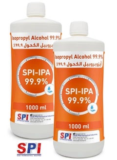 SPI 2 bottle of Medical Pure Isopropyl Alcohol SPI-IPA 99.9% 1L (ISO ...