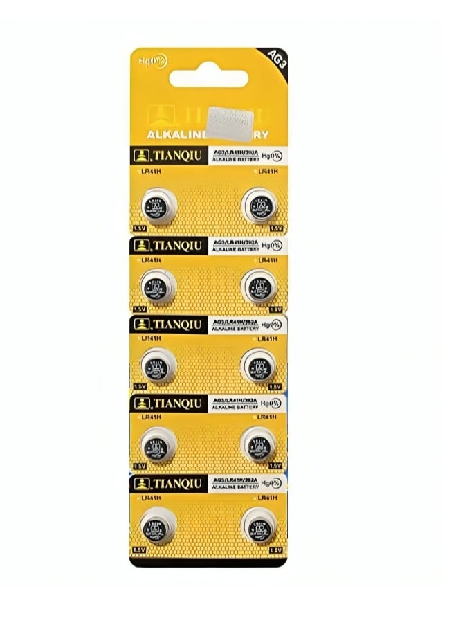 TIANQIU 10 Pcs LR41H 1.5V Alkaline Battery | Best Price KSA | Riyadh ...